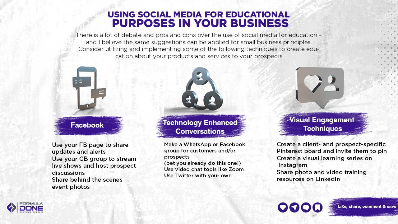 Using Social Media for Education - Can It Be Done?